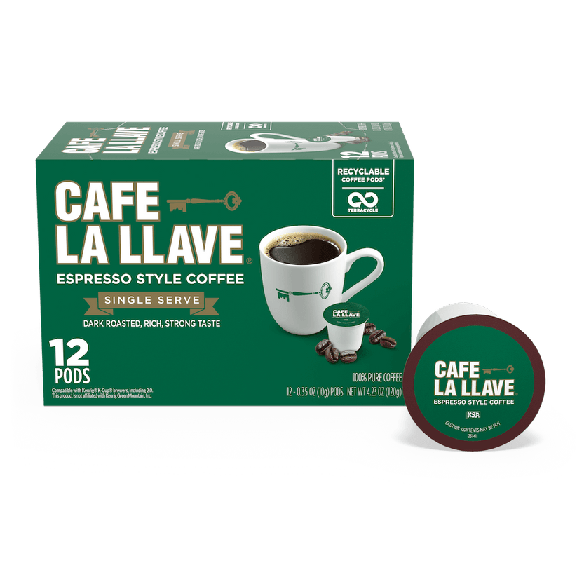 Espresso-style Dark Roast Coffee Pods – Café La Llave
